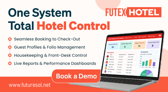 Hotel, Hostel, Guest House & Resort PMS Software in UAE, KSA, Pakistan & Qatar | FutexHotel